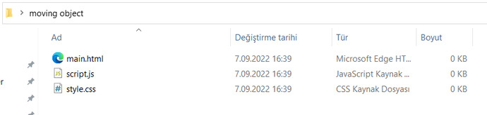 HTML, CSS ve Java Script ile Hareket Ettirilebilen Nesne Yapımı ...