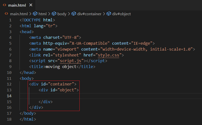 HTML, CSS ve Java Script ile Hareket Ettirilebilen Nesne Yapımı - KizlarSoruyor