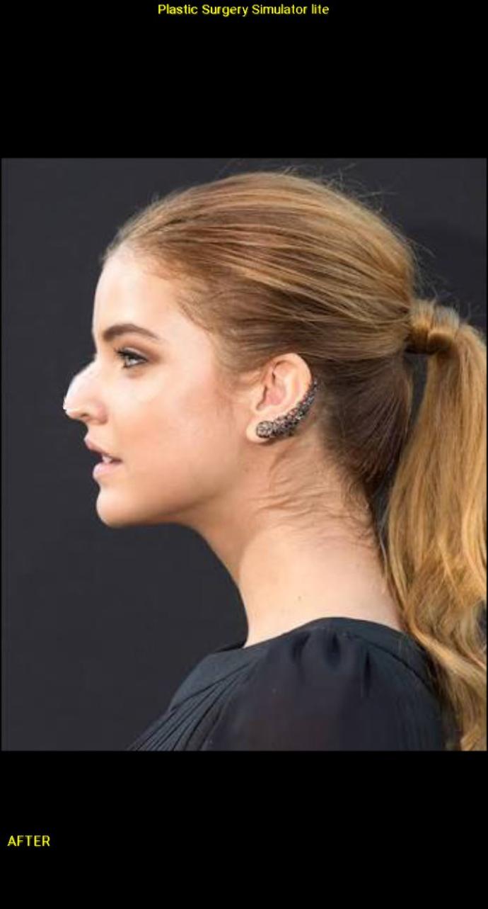 Barbara Palvin'in burnu görseldeki gibi olsaydı yine de güzel olur ...