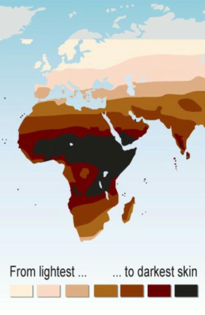 Dünya ten rengi haritasını önceden görmüş müydünüz? Tahmin edin bakalım ...