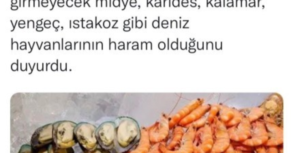 Midye, yengeç ve ıstakoz haram kabul edilmiş! Bu konu hakkında ne ...