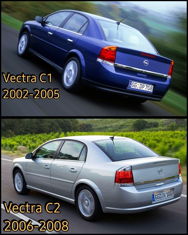 Hangi Opel Vectra C1 2002-2005 i̇lk C kasa mı ya da C2 2006-2008 C2 ...