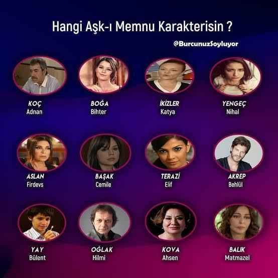 Burcuna göre hangi Aşk-ı memnu karakterisin ? - KizlarSoruyor