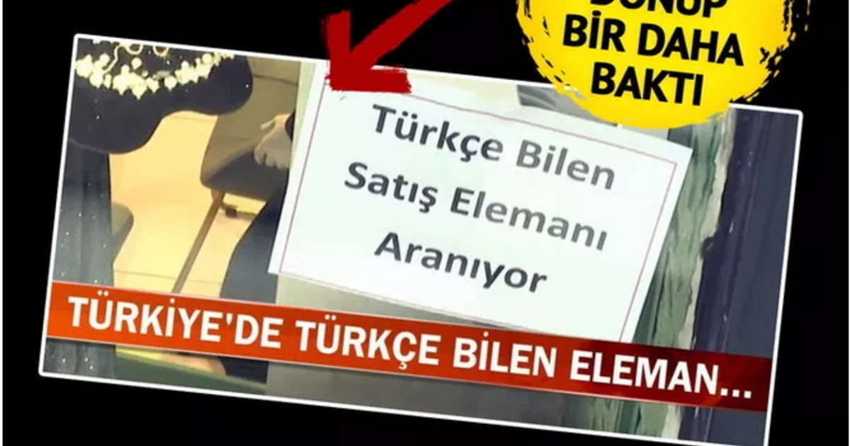İstanbul Nişantaşı'ndaki bir mağazada Türkçe bilen eleman ilanı verildi ...