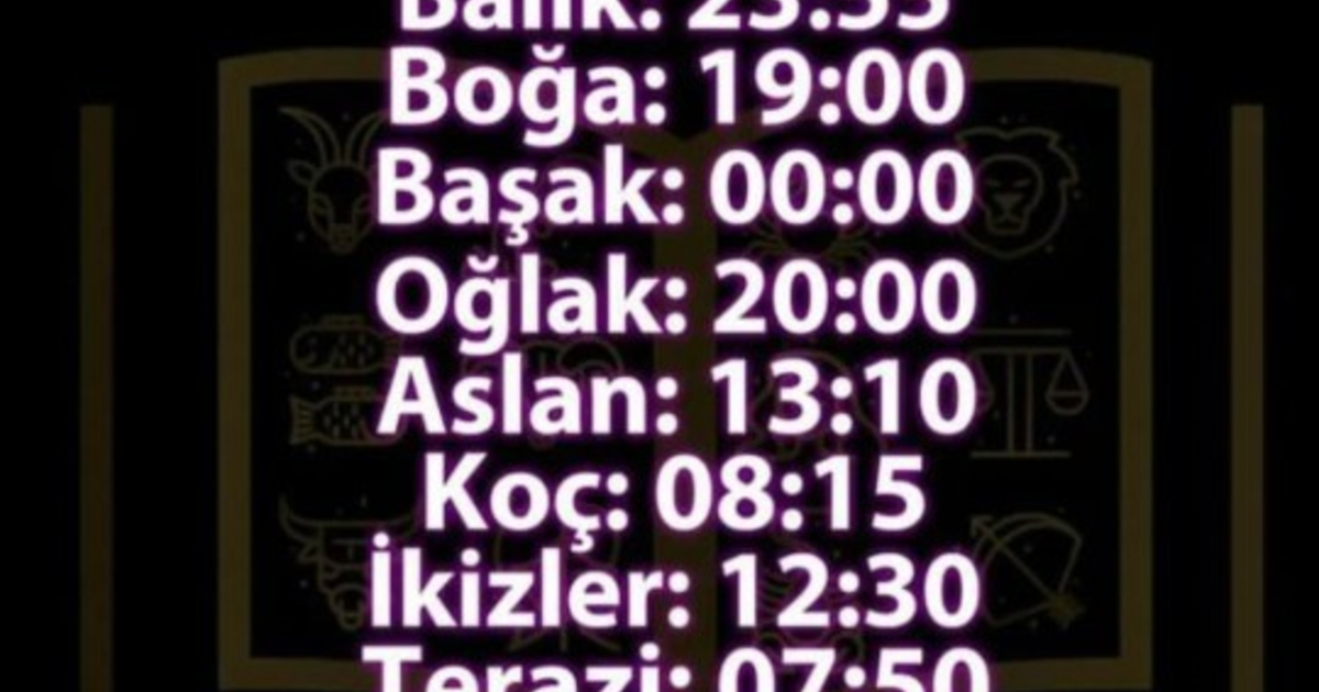 Burçların en sevdiği saatler sence doğru mu, seninki kaç? - KizlarSoruyor