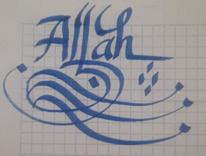 Kaligrafi ile 2. günümdeyim, bence fena değil gelişme hızım, sizce ...