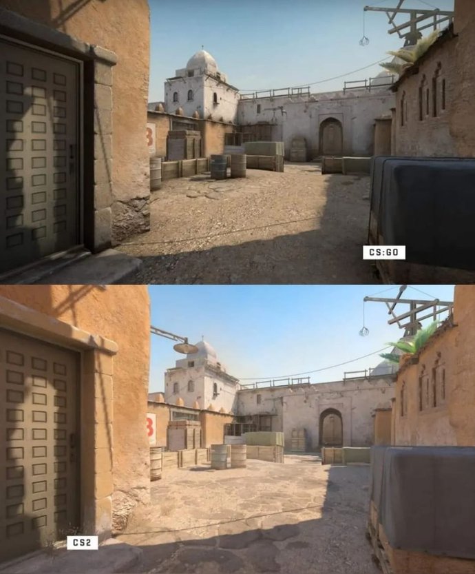 Counter-Strike 2 ile Dust 2 haritasında olacak ufak değişiklikler! Counter-Strike 2'yi oynayacak ...