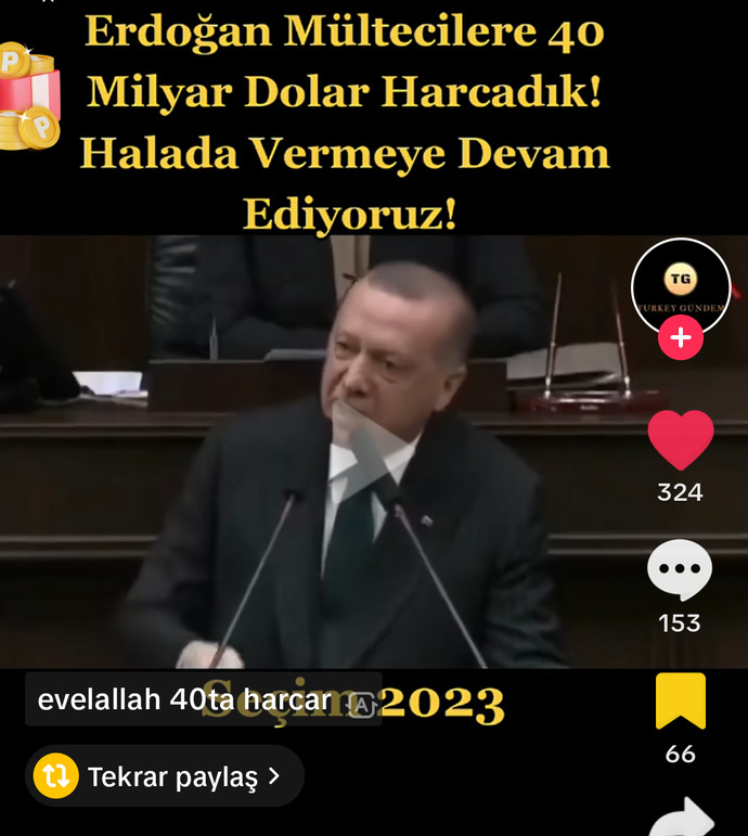 Erdoğan 40 milyar $ mültecilere harcayan Türkiye evelallah bir 40 ...