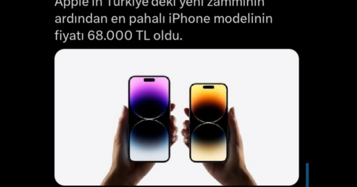 En pahalı iPhone modelinin fiyatı 68.000TL oldu! iPhone'la ilk ...