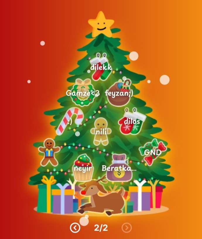 Deco My Tree uygulamasında yılbaşı ağacınızda kaç tane not aldınız ...