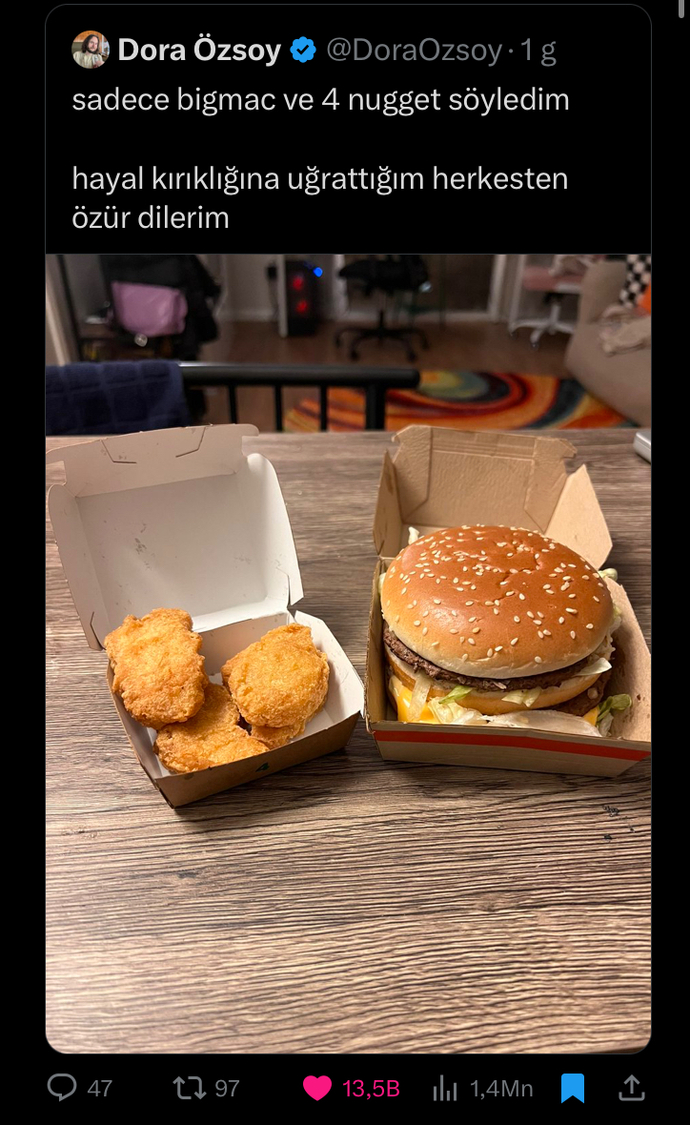 Burada yediğiniz fast food ürünler ile Avrupa’dakinin kalitesinin aynı ...