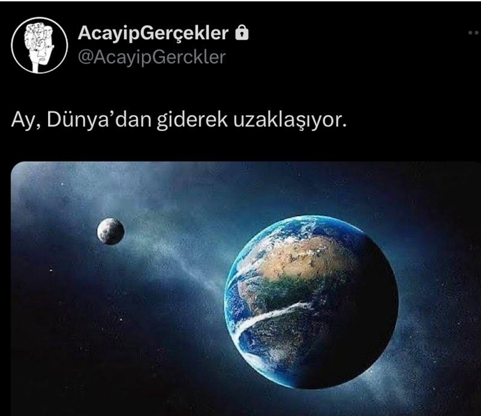 Ay, Dünya'dan giderek uzaklaşıyor! Peki sizden de giderek uzaklaşan ...