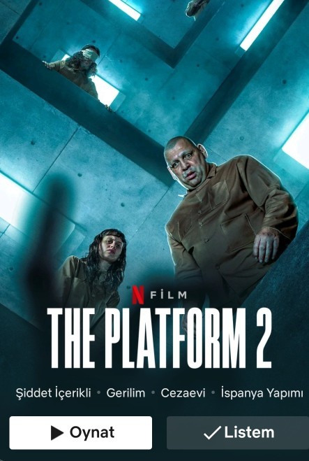 The Platform 2 filmi Netflix'te yayına girdi. İzlemeyi düşünüyor ...