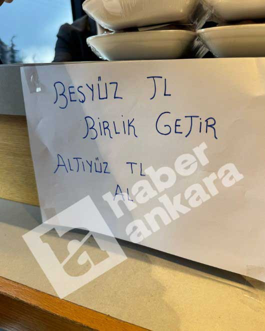 Ankara'da bir fırın 500 lira bozuk para getiren herkese 600 lira ...
