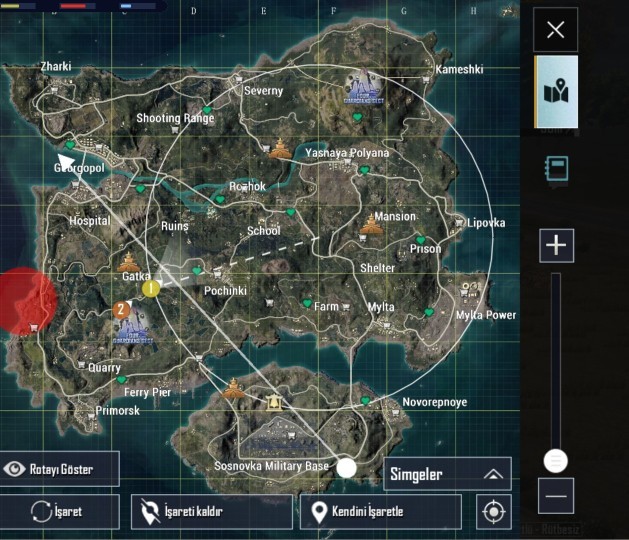 PUBG Erangel haritasında favori Bölgeniz nedir? - KizlarSoruyor