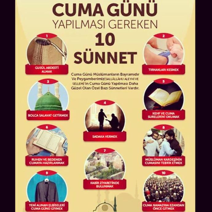 Cumanız mübarek olsun, cuma gunu yapılması gereken sunnetleri ...