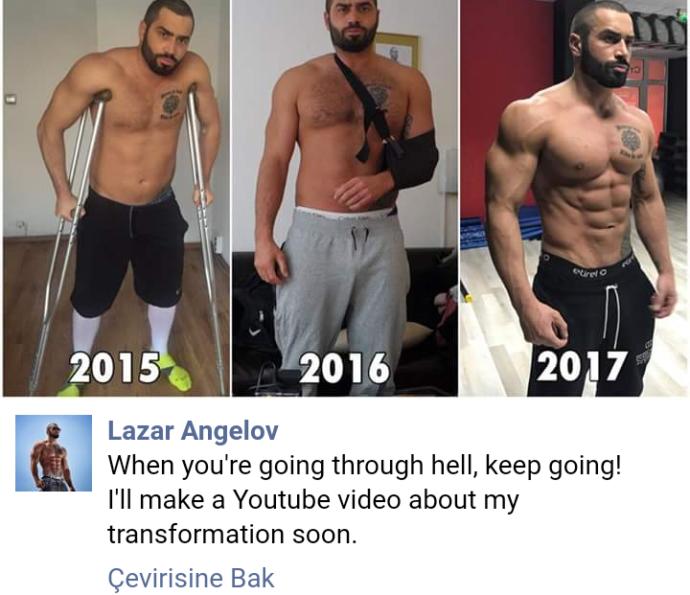 Lazar angelov un resımdekı vucudunun degısıklıgı hakkında ne ...
